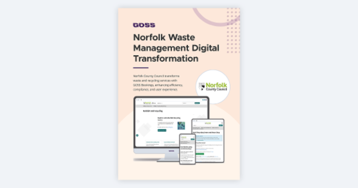 Norfolk County Council waste management digital transformation case ...